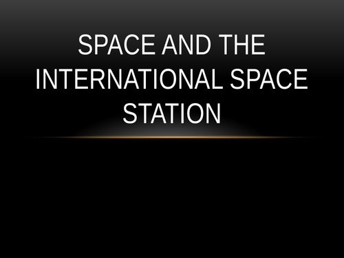 Space and the International Space Station Project Lesson | Teaching ...