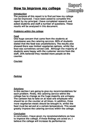 EDUQAS GCSE English Language - Writing a GRADE 9 formal report (PAPER 2 ...
