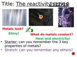 The reactivity series - complete lesson (GCSE 1-9) | Teaching Resources