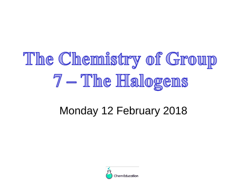 Powerpoint introducing the halogens | Teaching Resources