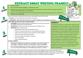 Extract Essay Writing Frame | Teaching Resources