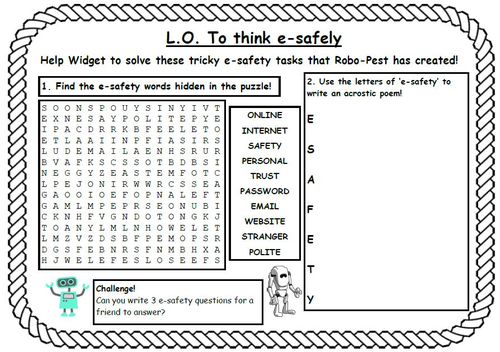 Internet Safety Activities Workbook (Years 1, 2 and 3) | Teaching Resources
