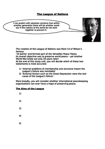 League of Nations | Teaching Resources