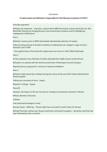 The February Revolution 1917 | Teaching Resources