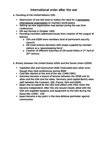 Post WWII peace conferences | Teaching Resources
