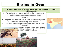 Deserts lessons for Living World - AQA GCSE Geography | Teaching Resources