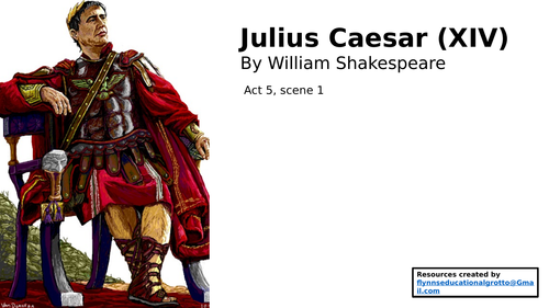 A Level: (14) Julius Caesar By William Shakespeare - Act 5 Scene 1 ...