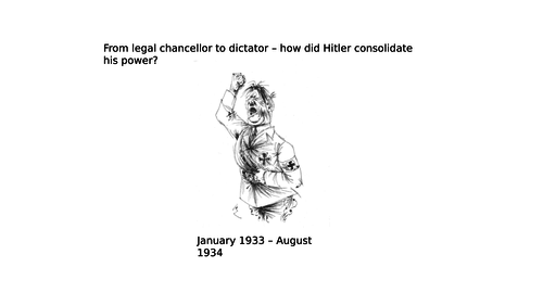Hitler's consolidation of power | Teaching Resources