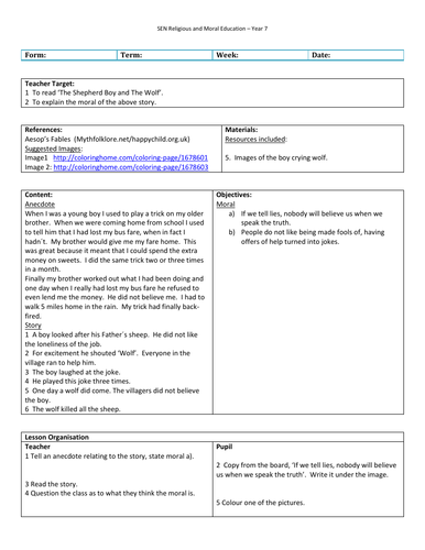 Aesop's Fables: ‘The Shepherd Boy and The Wolf’ (wk 2/12) | Teaching ...