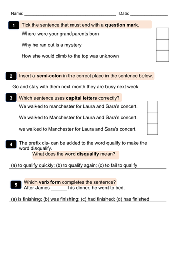GPS Practice SATs Paper 2 (cf. 2017 paper) | Teaching Resources