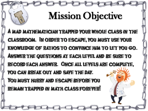 Equivalent Ratios Escape Room | Teaching Resources