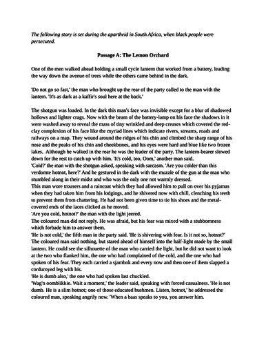 CIE IGCSE English First Language (0500) - Paper 2 | Teaching Resources