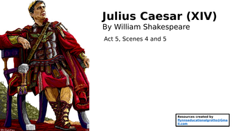 A Level: (17) Julius Caesar By William Shakespeare - Act 5 Scenes 4 and ...