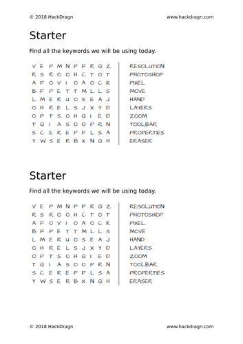 Beginning Photoshop - Setting Up And Tools | Teaching Resources