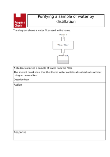 Water Purification Required Practical Starter | Teaching Resources