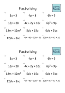 Increasingly Difficult Questions - Factorising | Teaching Resources