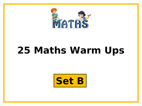 Year 3 or Year 4 Maths Warm Up / Plenary Activities - 4 RESOURCES ...