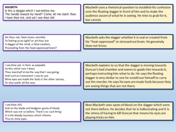 Macbeth Dagger Scene | Teaching Resources