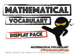 Mathematical Vocabulary Display Pack | Teaching Resources