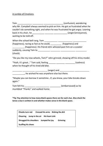 A Jumble of Emotions | Teaching Resources