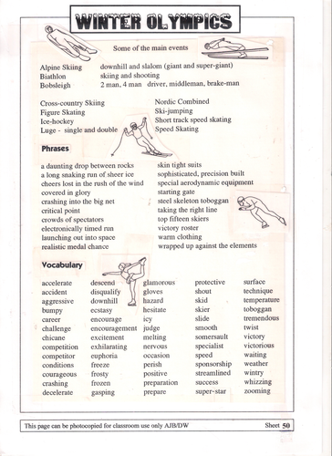 Winter Olympics | Teaching Resources