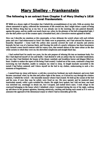 Aqa English Language Paper 1 Question 3 Text Structure Teaching Resources