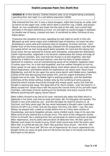 AQA English Language Paper 2 Section A | Teaching Resources