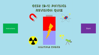 GCSE Physics Revision Quiz | Teaching Resources