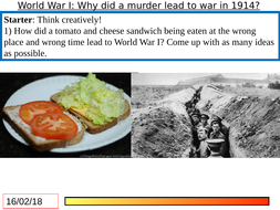 WWI, the short-term causes | Teaching Resources