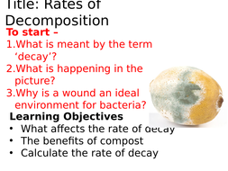 AQA Rates of Decomposition Required Practical 10 | Teaching Resources
