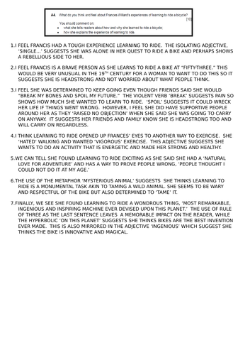 EDUQAS GCSE English Language Paper 2 Q1-Q6 model answer PowerPoint ...