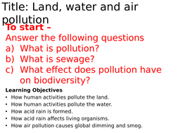 AQA Pollution | Teaching Resources
