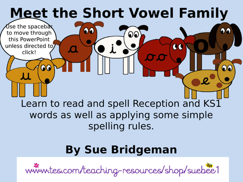 Short vowel family including CEW and spelling rules | Teaching Resources