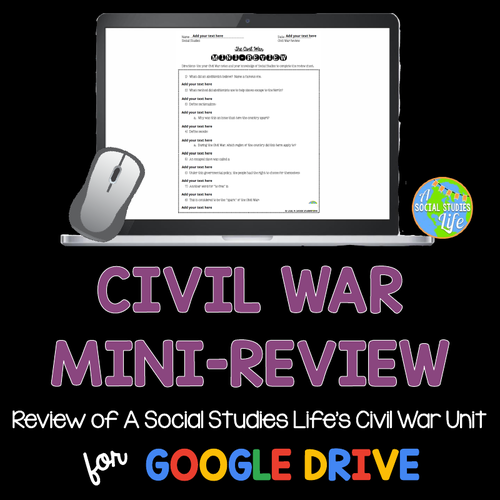 Civil War Review | Teaching Resources