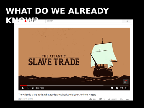 National 4/5 Atlantic Slave Trade | Teaching Resources