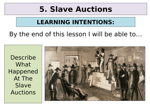 National 4/5 Atlantic Slave Trade | Teaching Resources