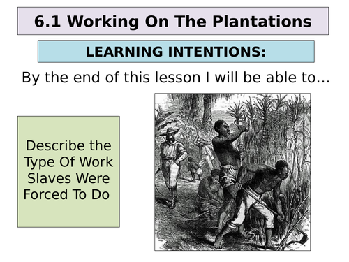 National 4/5 Atlantic Slave Trade | Teaching Resources