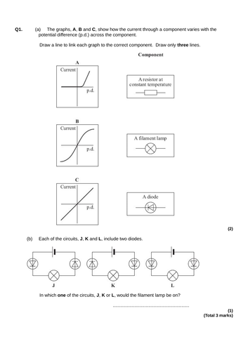 Ohm's Law- Lesson 9, Electricity, AQA Physic GCSE | Teaching Resources