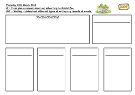 Recount Plan | Teaching Resources