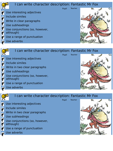 Fantastic Mr Fox Writing resources | Teaching Resources