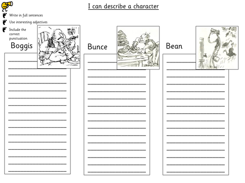 Fantastic Mr Fox Writing resources | Teaching Resources