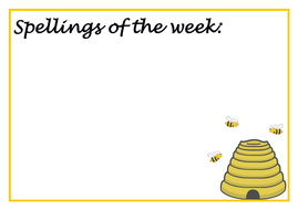 Spelling Bee display | Teaching Resources