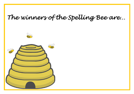 Spelling Bee display | Teaching Resources