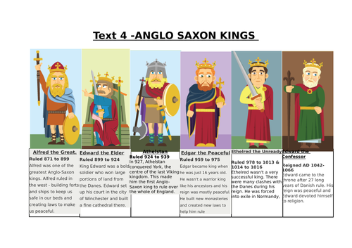 Year 5 Reading Test Anglo Saxon Theme | Teaching Resources