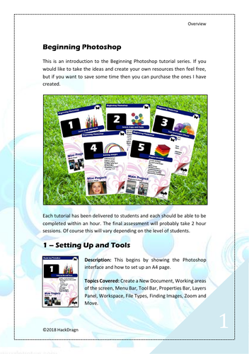 Photoshop (Beginner) - Overview | Teaching Resources
