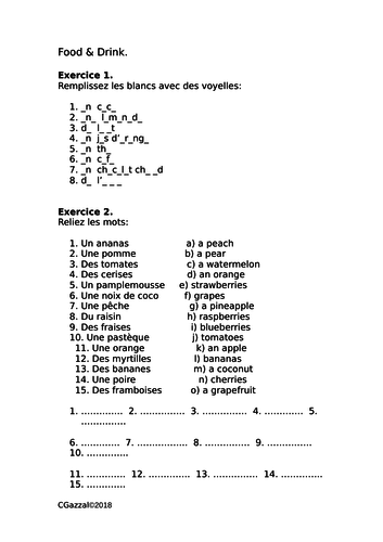 French – Food & Drink - A Complete Pack. | Teaching Resources