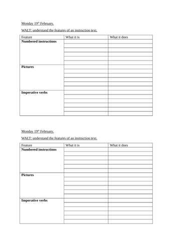 Instruction Writing Year 3/4 (3 Days) | Teaching Resources