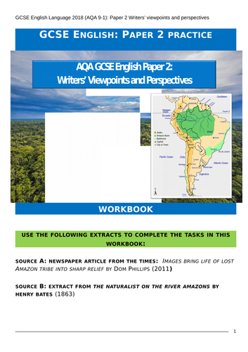 AQA GCSE English Paper 2 complete revision practice | Teaching Resources