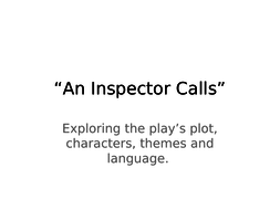 "An Inspector Calls" Act 1, Stage Directions, close reading, effect ...