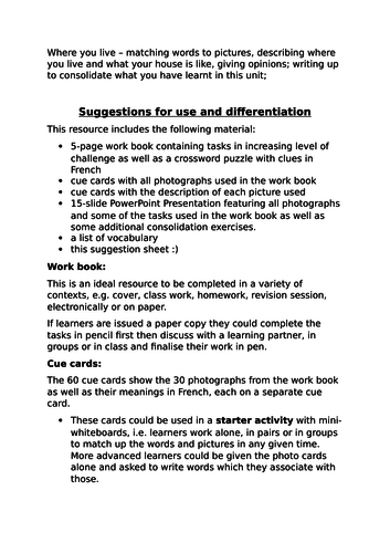 French house my home | Teaching Resources